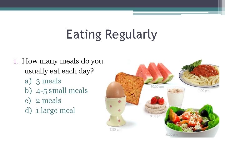 The Importance of Healthy Eating Ashleigh Callan MSc