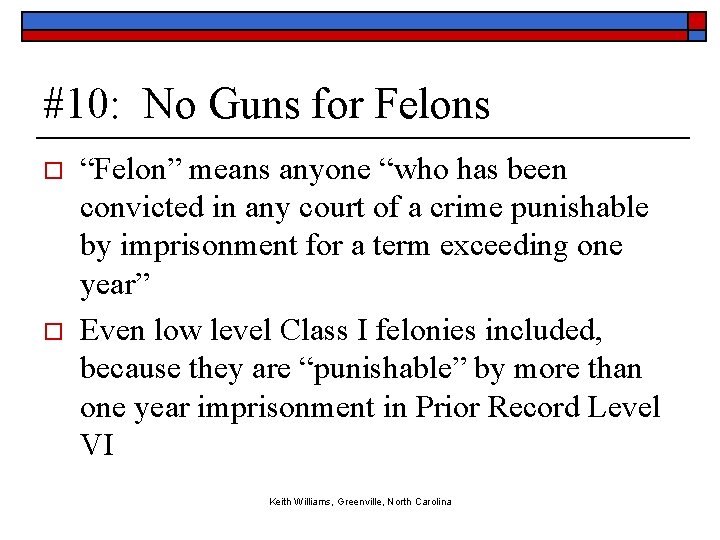 The Top Ten Things You Need to Know