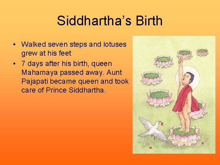 Life of Gautama Buddha from Birth to Renunciation