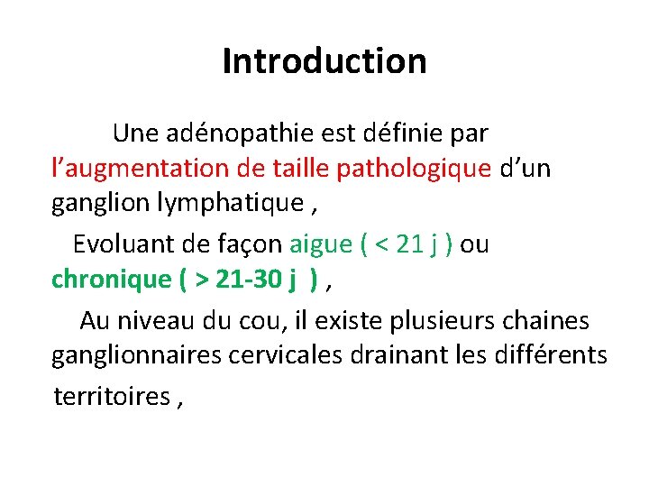 Adnopathies cervicales Dr ARAB Service ORL CHU Bejaia