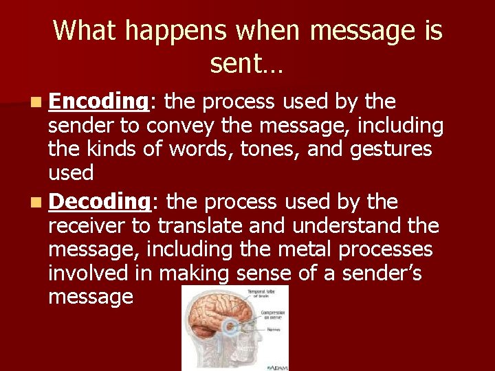 What is communication Communication The process of sending