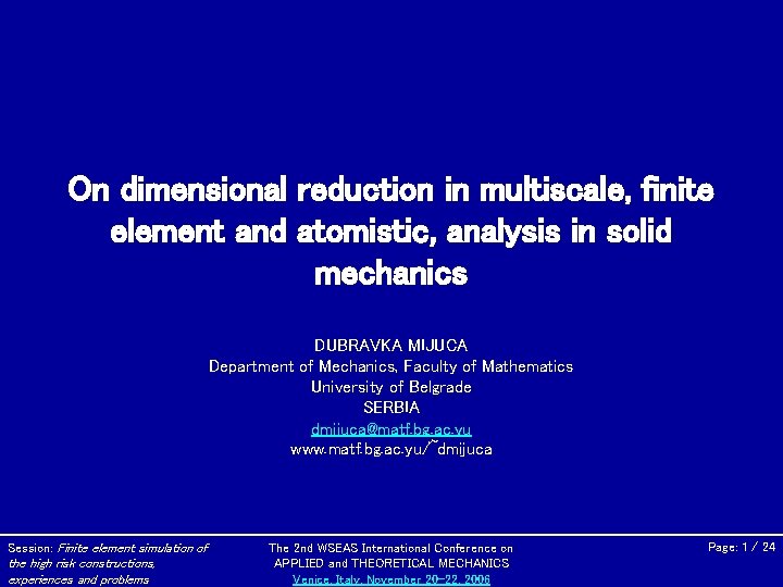 On dimensional reduction in multiscale finite element and