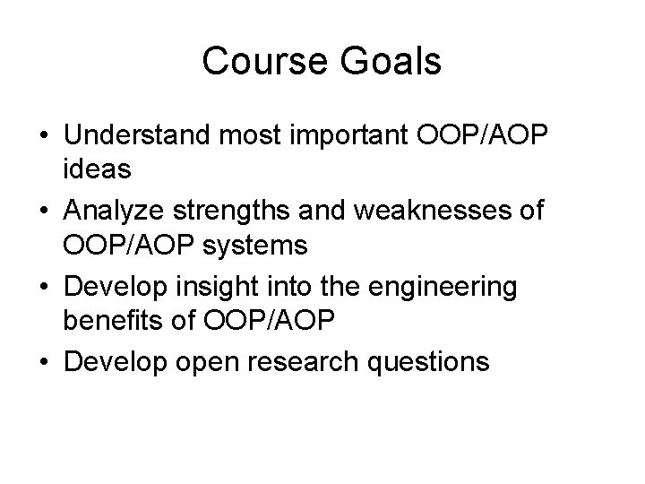 15 819 Objects and Aspects Language Support for