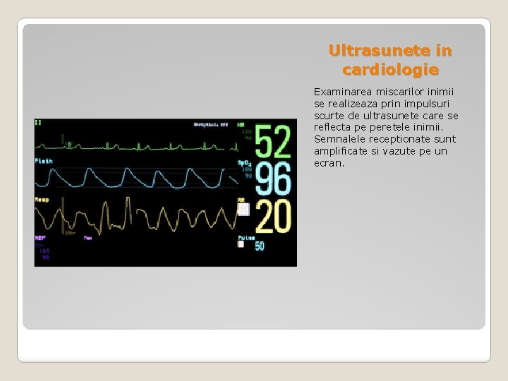 Ultrasunetele si infrasunetele in medicina Prezentare Power Point