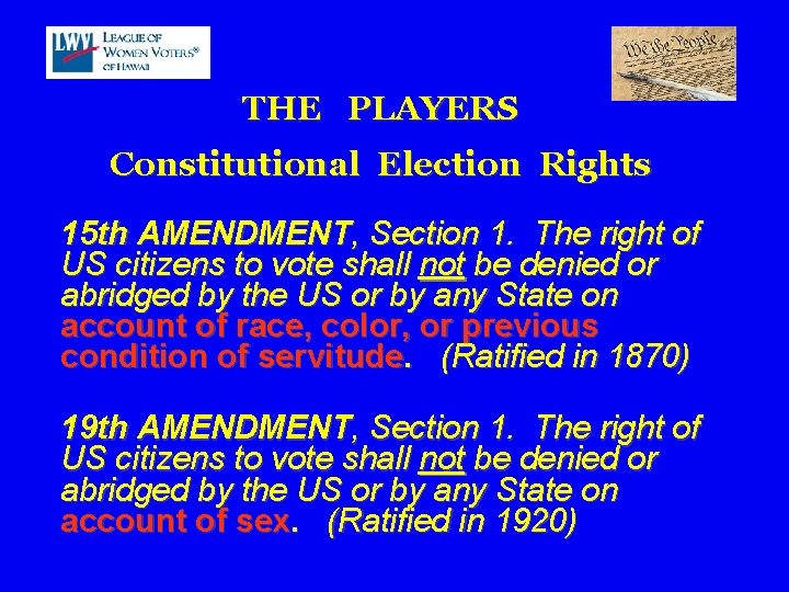 Understanding Why The Electoral Process Matters To You