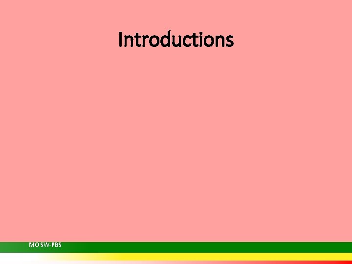 Leadership for Behavior MO SWPBS Tier 1 Training