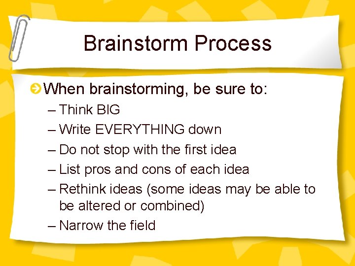 Brainstorming Research Panther Prep North Central High School