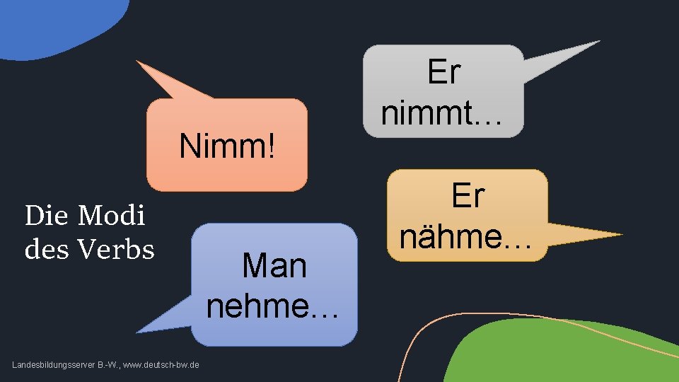 Modalitt Die Modi des Verbs und Modalverben Landesbildungsserver