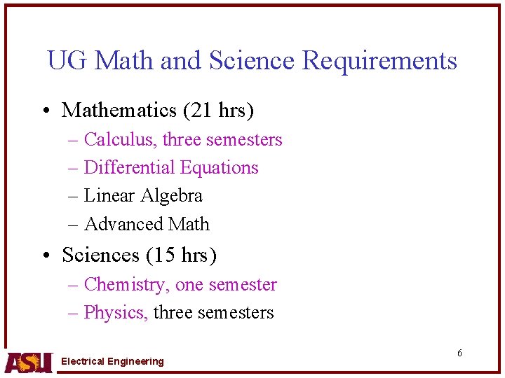 Electrical Engineering Dr Keith Holbert WISE Investments Program