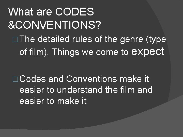 GCSE Film Studies CODES AND CONVENTIONS OF SUPERHERO