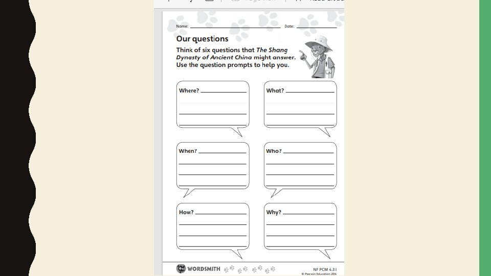 YEAR 4 HOME LEARNING PACK 7 THE FOLLOWING