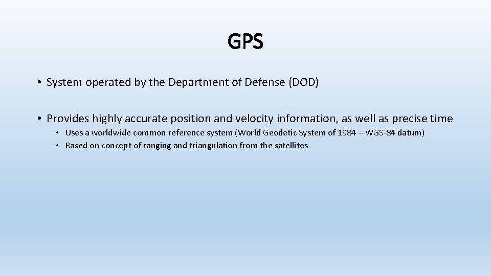 GPS FMS Basics Created 14 Mar 2016 Updated