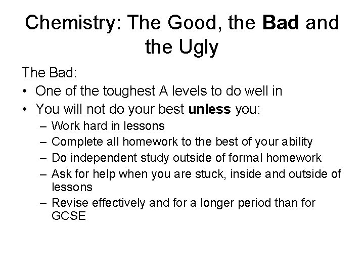 Introduction to AS Level Chemistry Powerpoint can be