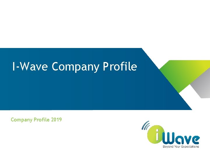 IWave Company Profile 2019 i Wave For Technology