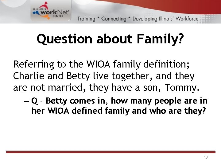 Workforce Innovation and Opportunity Act Eligibility WIOA Low