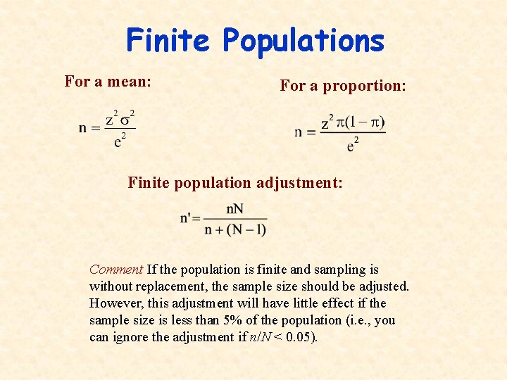 Sample Size Copyright 2008 by The Mc GrawHill