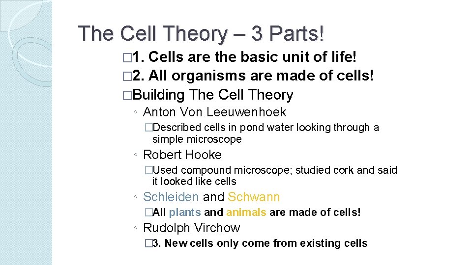 Cell Structure and Function NC Essential Standards Structure