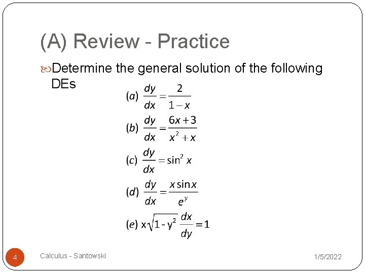 Lesson 58 Homogeneous Differential Equations IBHL Calculus Santowski