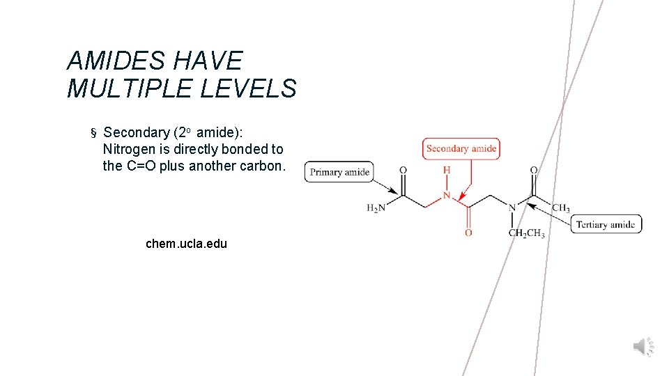 AMIDES WHAT ARE AMIDES MADE OF Amides are
