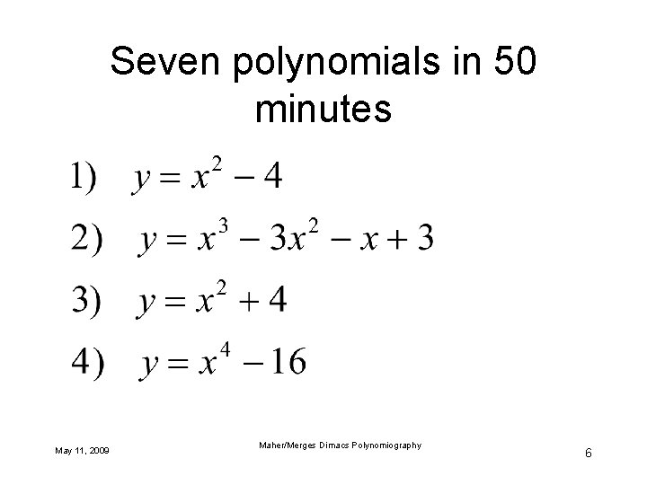 Polynomiography as a Visual Tool Building Meaning from