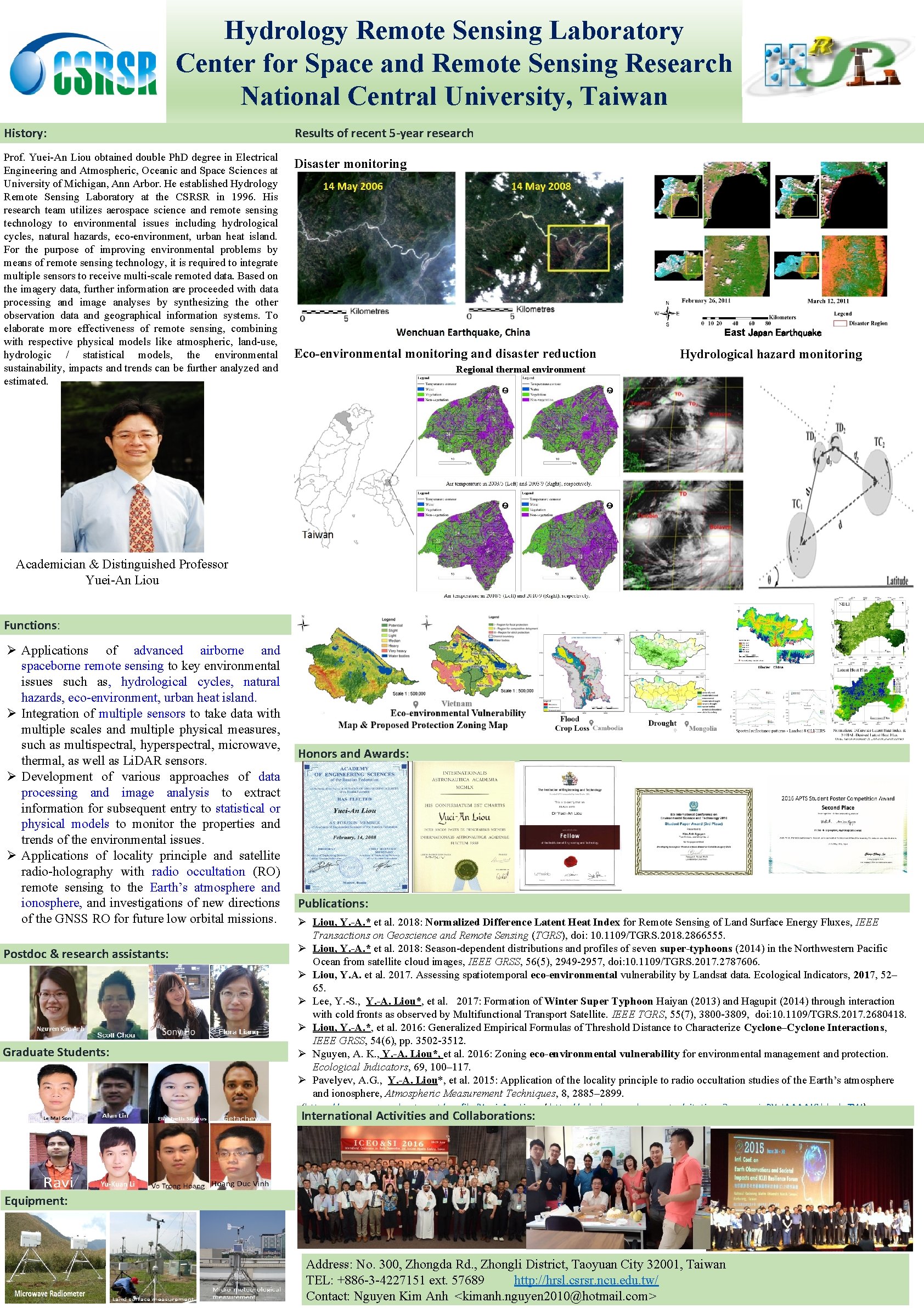 Hydrology Remote Sensing Laboratory Center for Space and