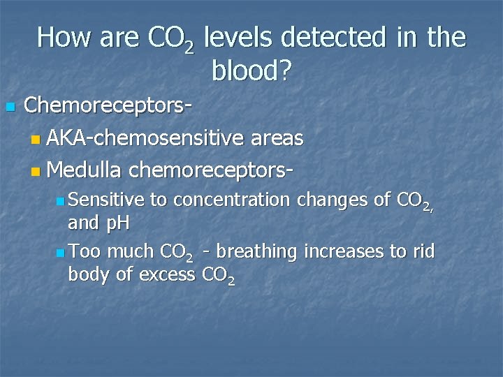 Controls of Breathing Page 35 What controls breathing