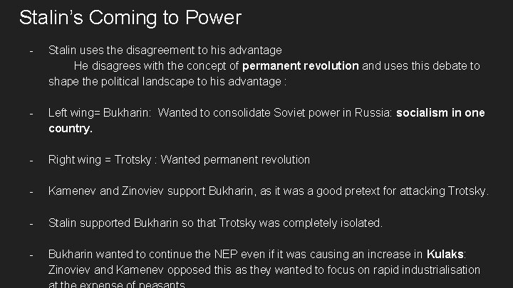 Stalinism How did Stalinism contribute to mounting tensions