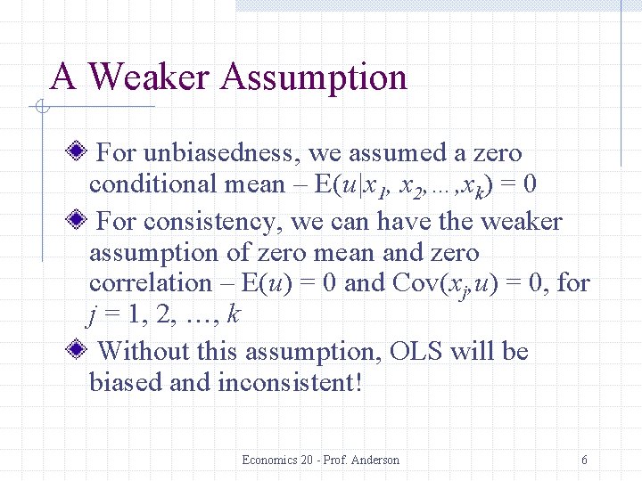 Multiple Regression Analysis w y b 0 b