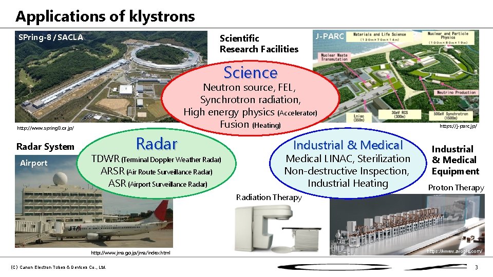 Introduction of CANON ELECTRON TUBES DEVICES Co Ltd