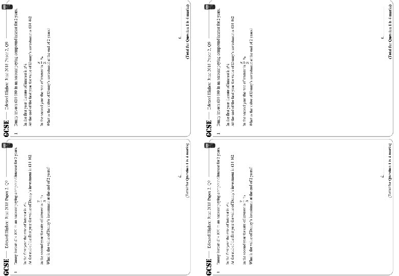 Repeated Percentage Change Higher GCSE Questions These questions