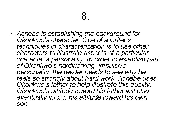 Things Fall Apart by Chinua Achebe Chapter 1