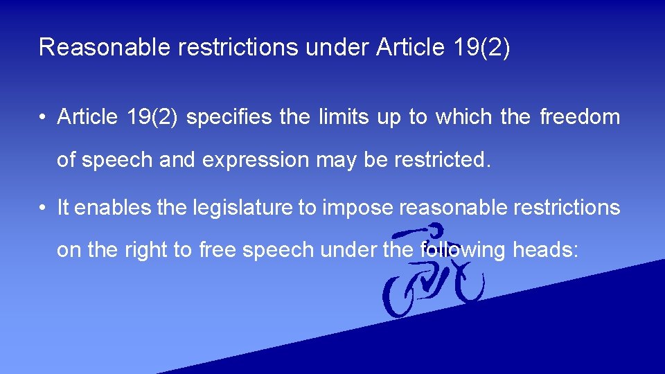 Freedom of Speech and Expression Article 191 a