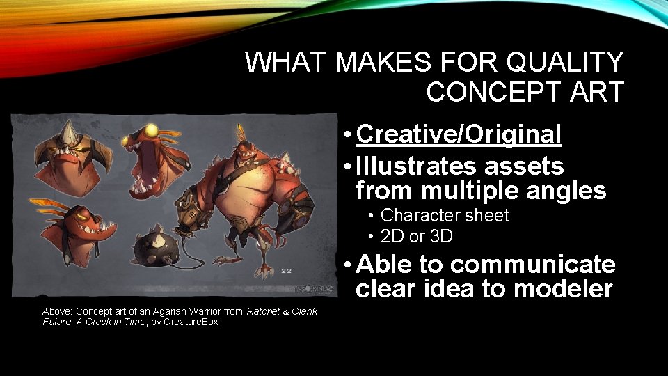 CAREERS IN CONCEPT ART Research Presentation by Dylan