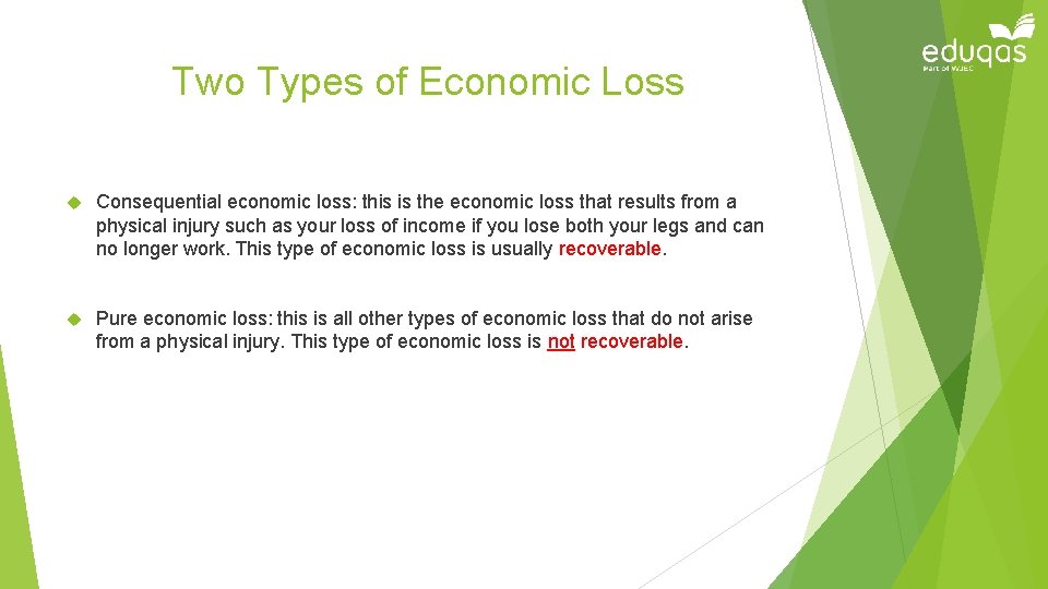 Liability in negligence for injury to people and