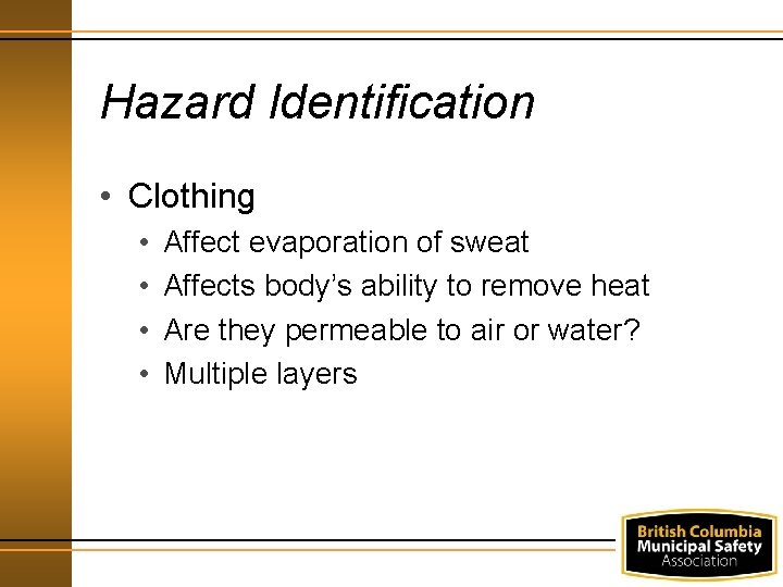 Heat Stress Agenda Definitions Regulation Responsibilities Hazard ...