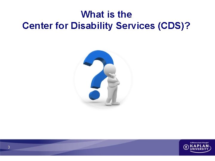 Welcome to the Center for Disability Services CDS