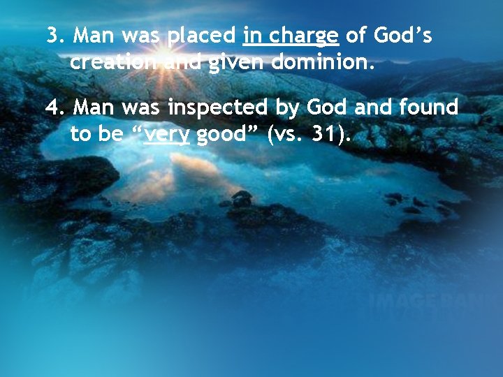 Genesis 1The Days of Creation I Genesis one