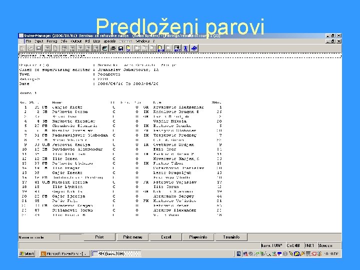 Seminar za ahovske sudije Program se aktivira tako