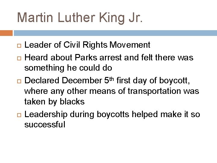 MONTGOMERY BUS BOYCOTT Ashley Biro Maggie Smith Civil