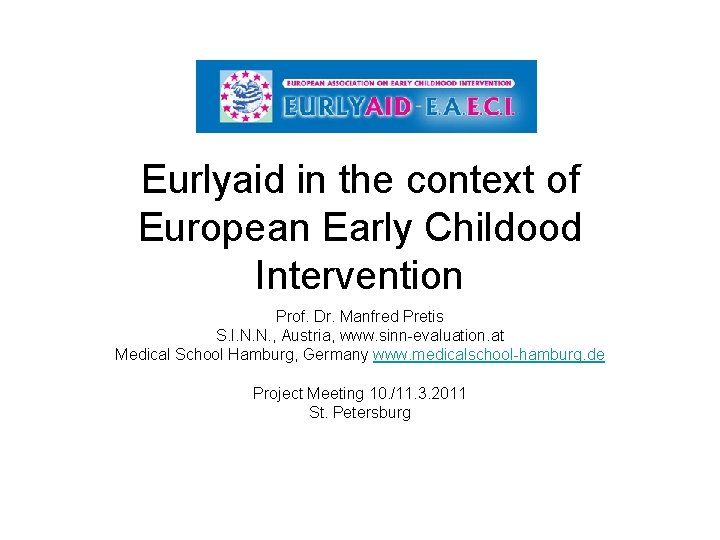 Eurlyaid in the context of European Early Childood