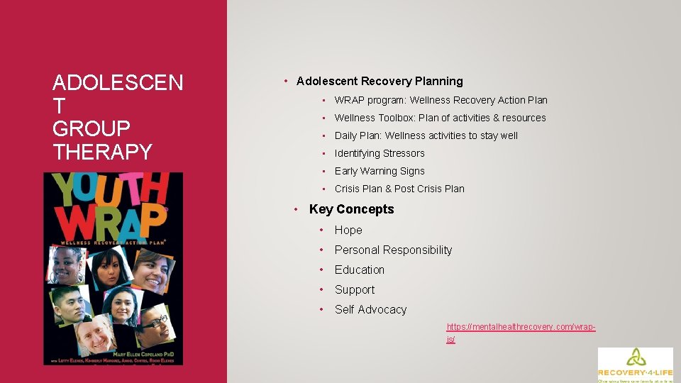 ADOLESCENT PROGRAM SUBSTANCE USE AND MENTAL HEALTH NATALIA