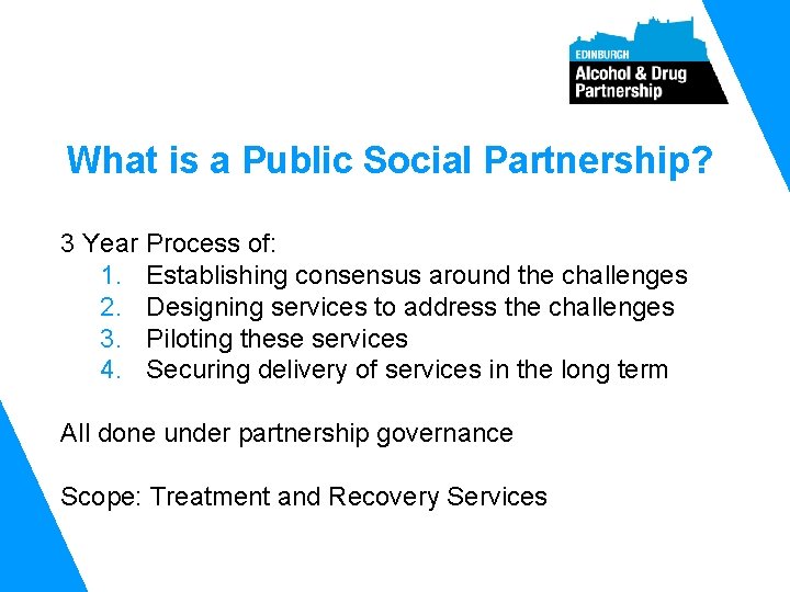 Public Social Partnership Development of Treatment and Recovery