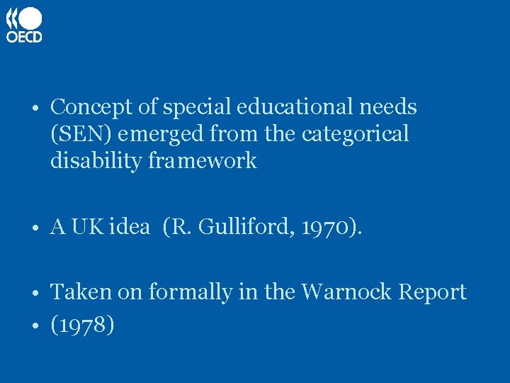 Defining children with special educational needs evidence from