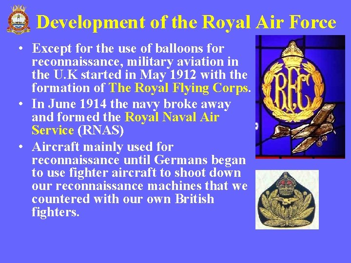 First Class Cadet Training The Royal Air Force