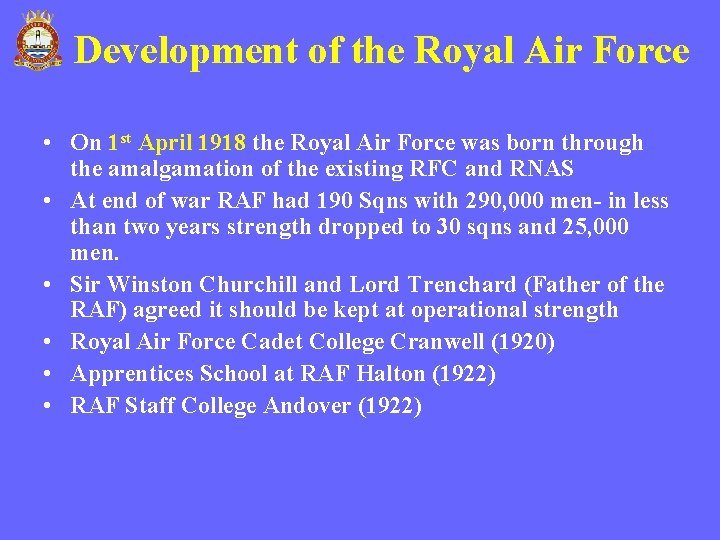 First Class Cadet Training The Royal Air Force