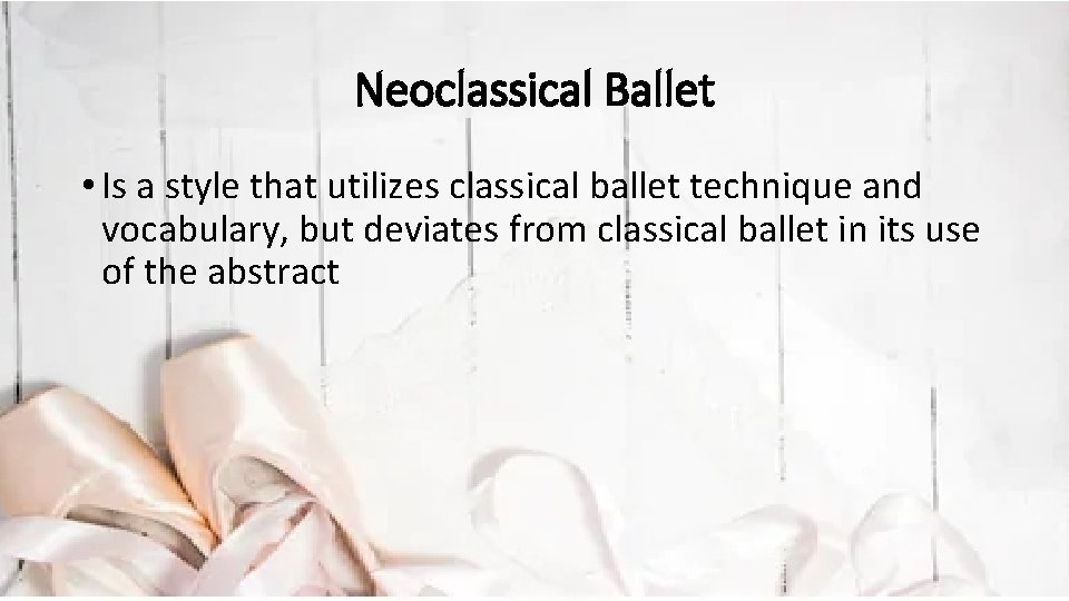 Ballet History Ballet originated in the Italian Renaissance