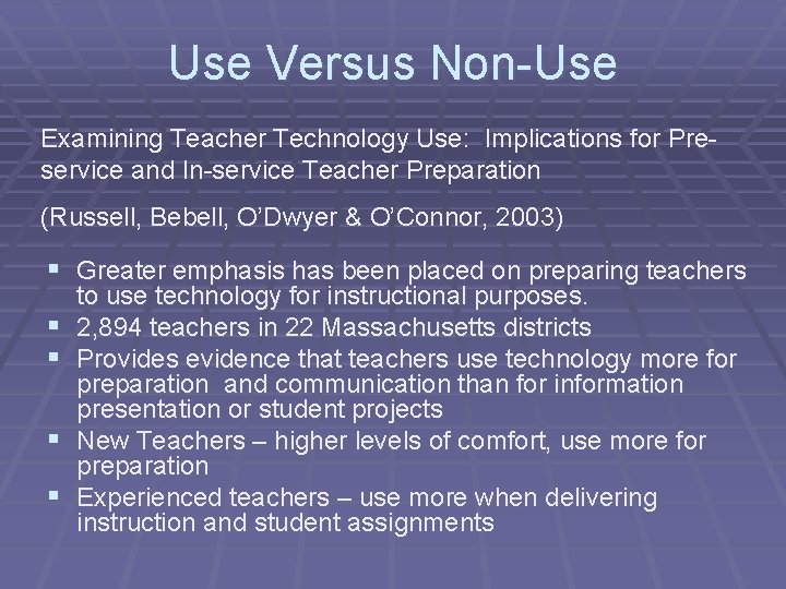 Computer Based Technology Used by Faculty Members at