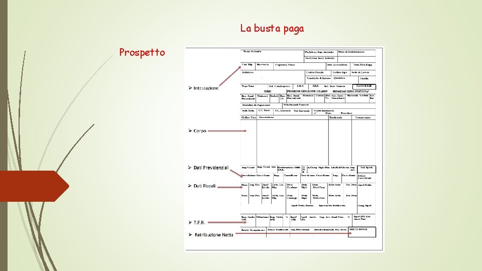 La retribuzione e la busta paga La retribuzione