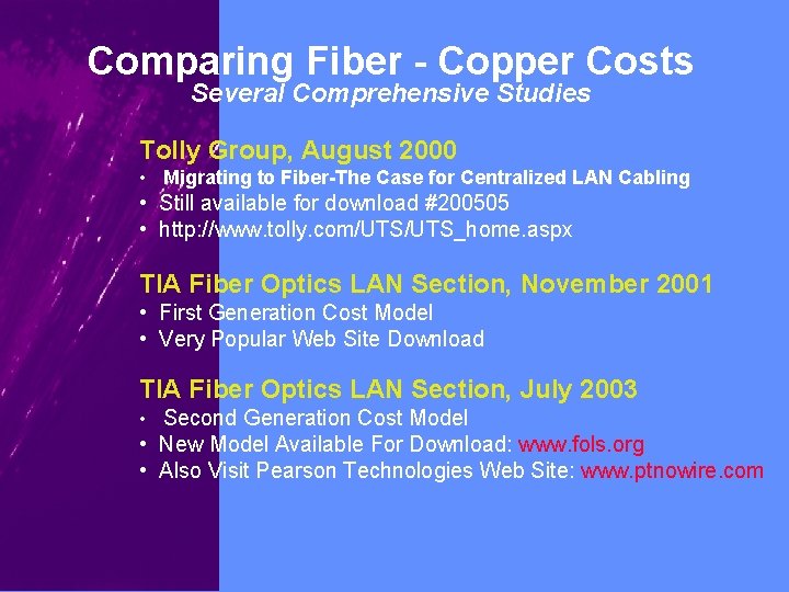 Optical Fiber How About Fiber to YOUR Desk