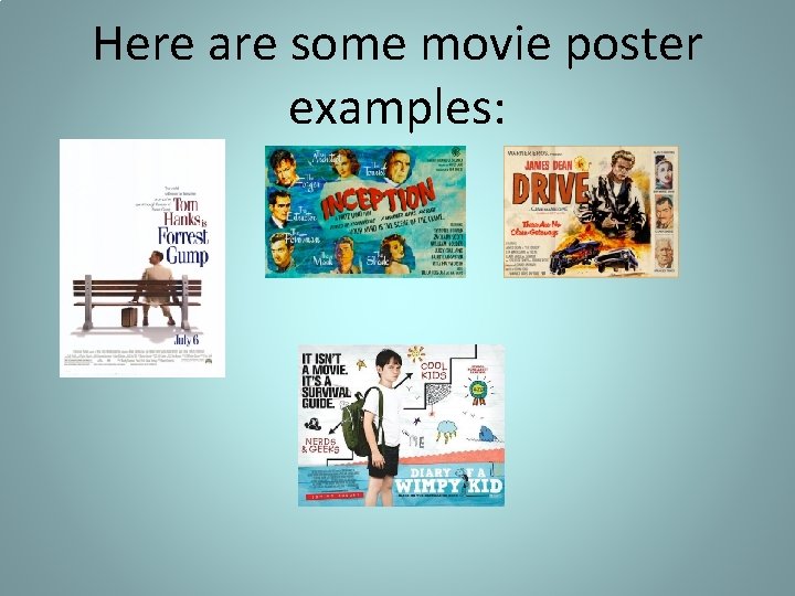 Movie Poster Book Report Expectations Project Description Create